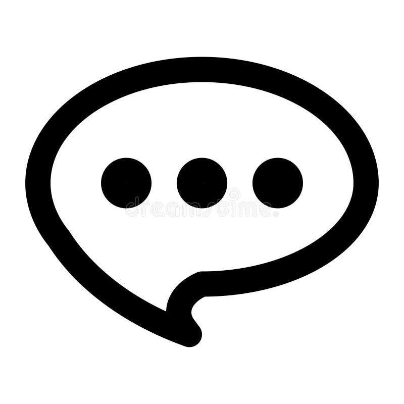 Chat Icon. Talk Bubble Speech Symbol. Dialogue Balloon Icon Stock ...