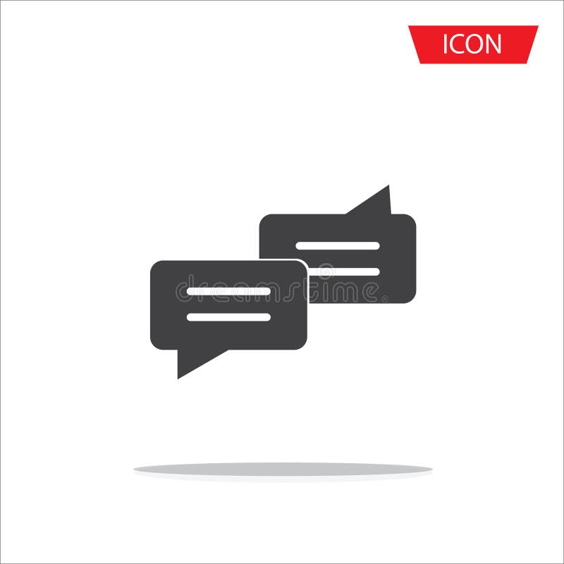 Vector Conversation Icon for Personal and Commercial Use. Stock ...