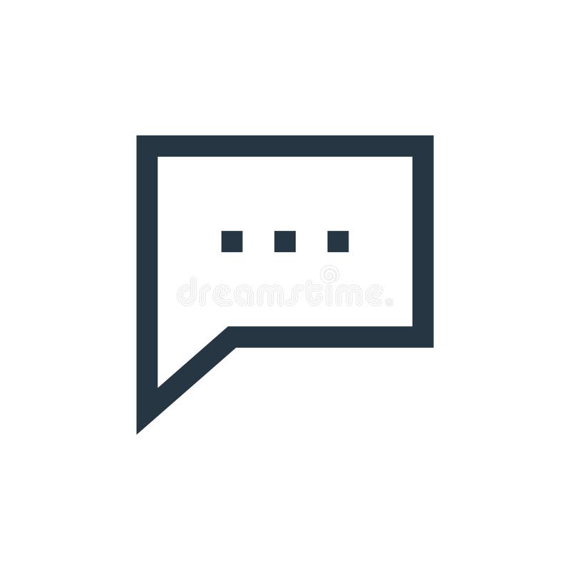 Chat Icon Vector from Ecommerce Basic Ui Concept. Thin Line ...
