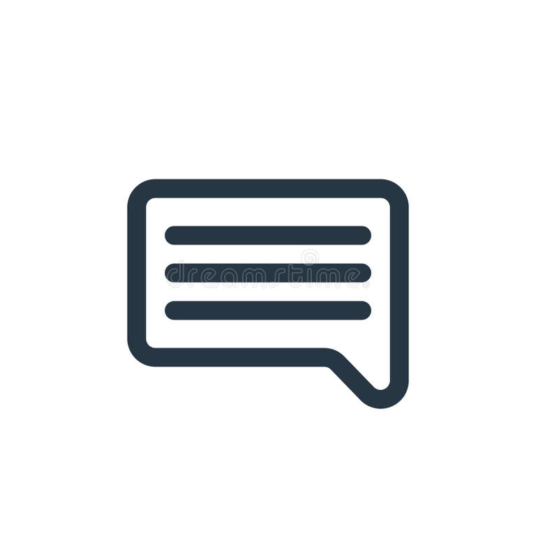Chat Icon Vector from Ecommerce User Interface Concept. Thin Line ...