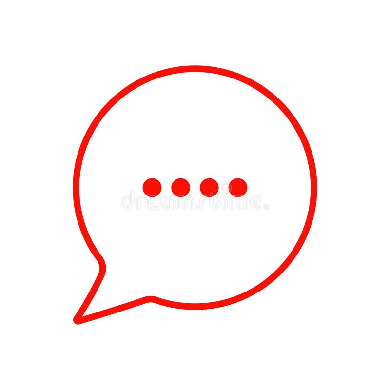 Chat icon. Dialog text stock vector. Illustration of discussion - 106644060