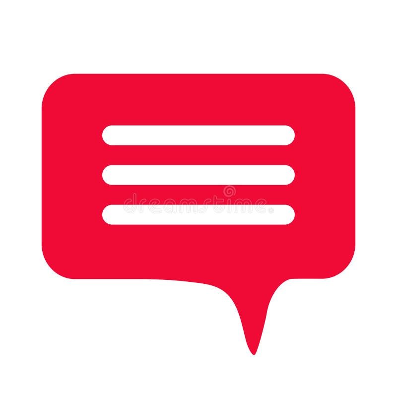 Chat icon. Dialog text stock vector. Illustration of internet - 109030908