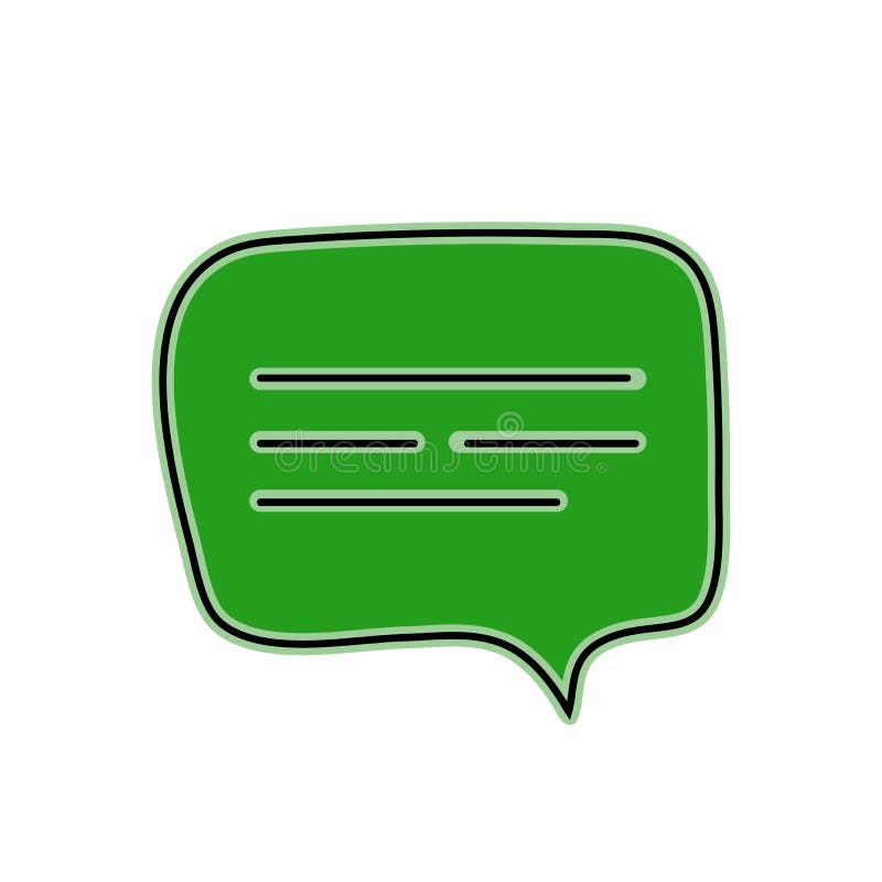 Chat icon. Dialog text stock vector. Illustration of message - 109283316