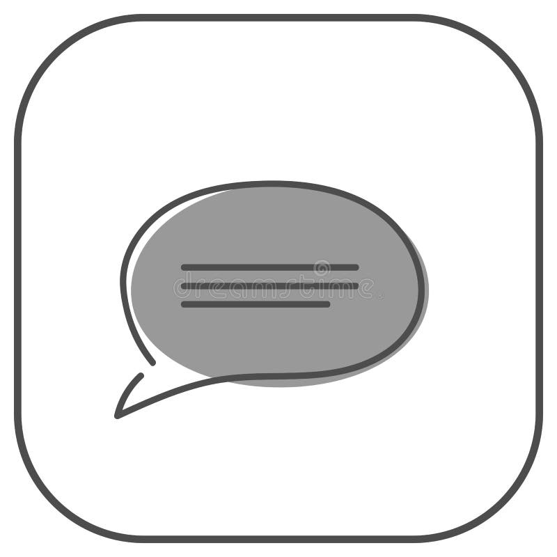 WebChat icon. Dialog text stock vector. Illustration of cloud - 116377380