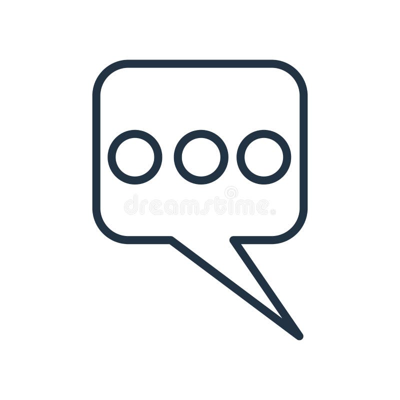 Chat Icon Vector Isolated on White Background, Chat Sign Stock Vector ...