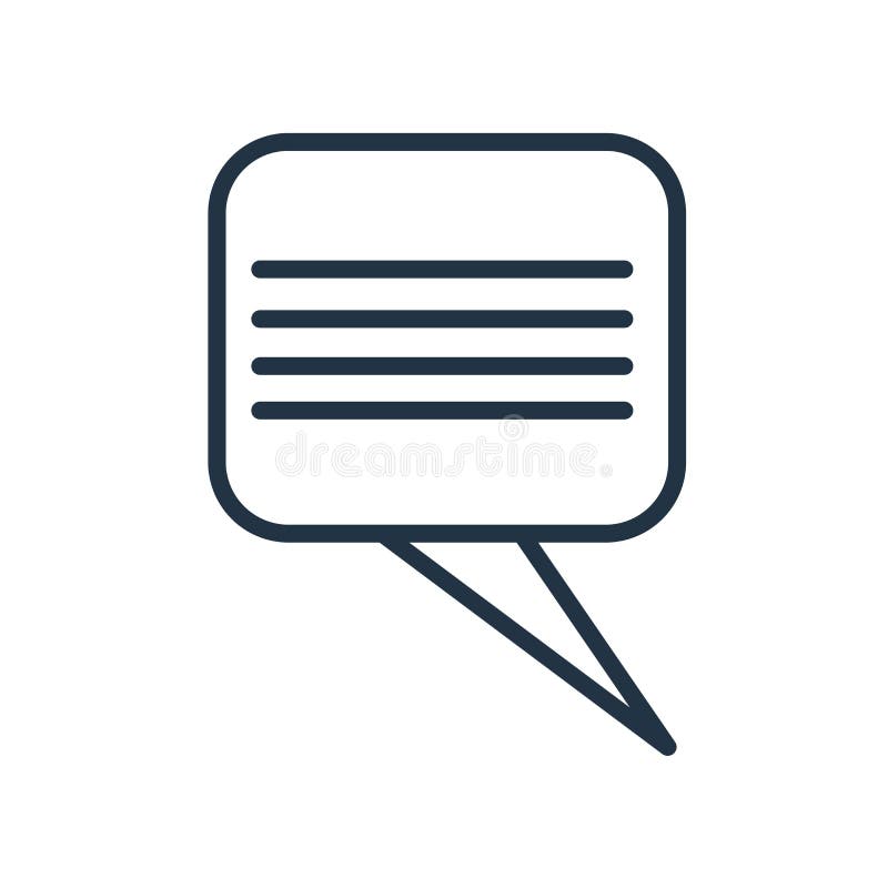 Chat Icon Vector Isolated on White Background, Chat Sign Stock Vector ...