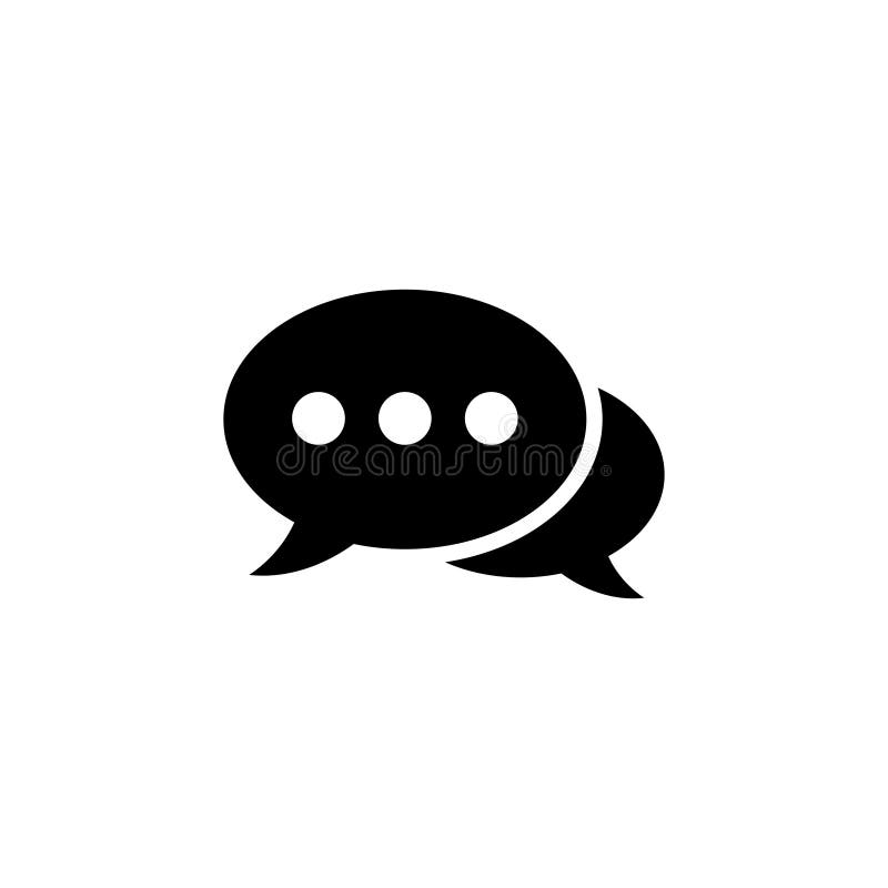 Chat Icon . Speech Bubble Icon. Comment Icon Vector. Message. Contact ...