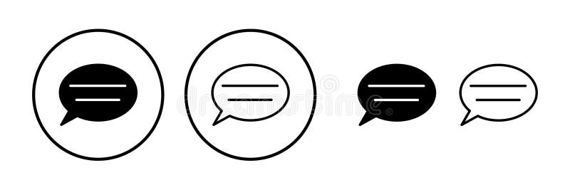 Chat Icon Vector. Chat Icon in Trendy Flat Style Isolated. Speech ...