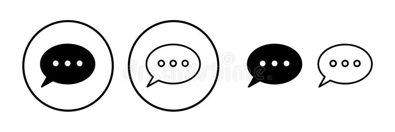 Chat Icon Vector. Chat Icon in Trendy Flat Style Isolated. Speech ...