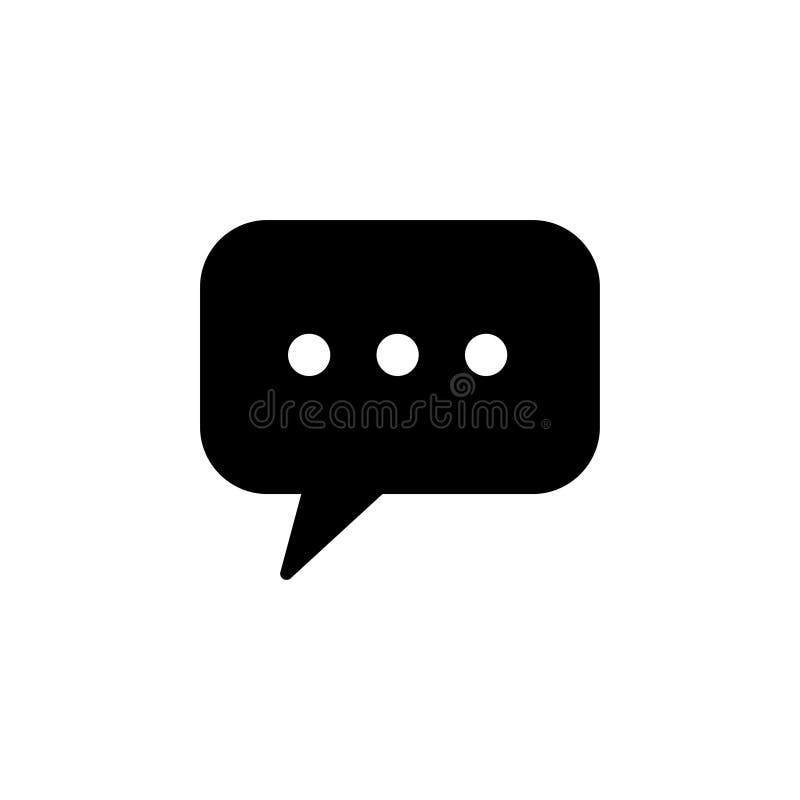 Chat Icon . Chat Icon in Trendy Flat Style Isolated. Speech Bubble ...