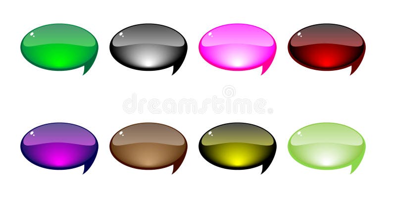 Chat box stock illustration. Illustration of colorful - 35639275