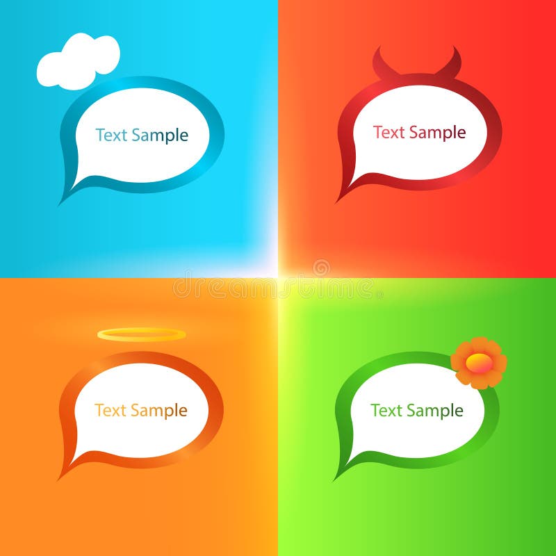 Chat icons stock vector. Illustration of program, cyan - 57448356
