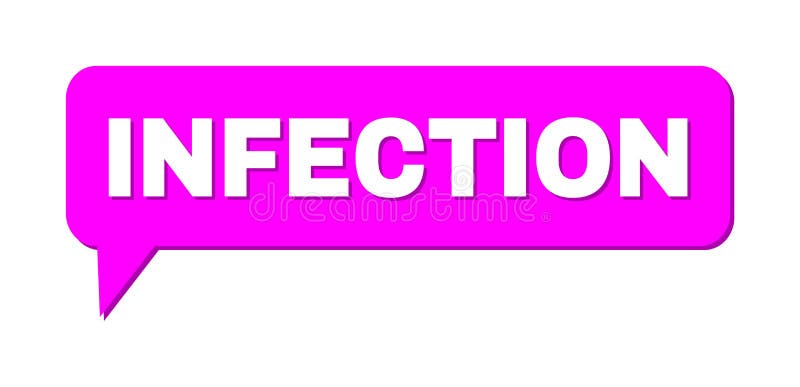 Speech INFECTION Colored Cloud Frame Stock Vector - Illustration of ...