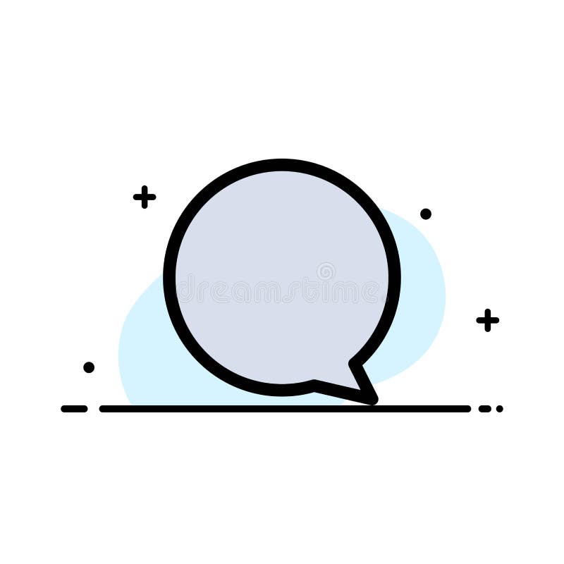 Chat, Instagram, Interface Business Flat Line Filled Icon Vector Banner ...