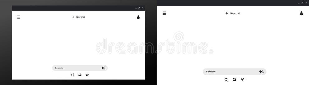 Chat Interface Comparison Highlighting Design and Layout Differences in ...