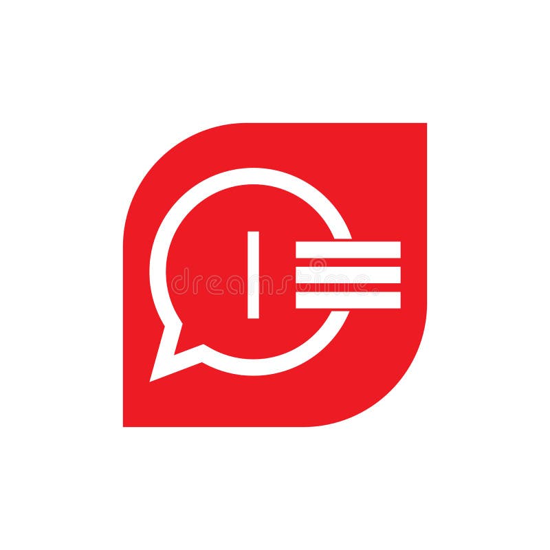 Chat Letter Design Illustration Logo and Symbol Vector Stock Vector ...