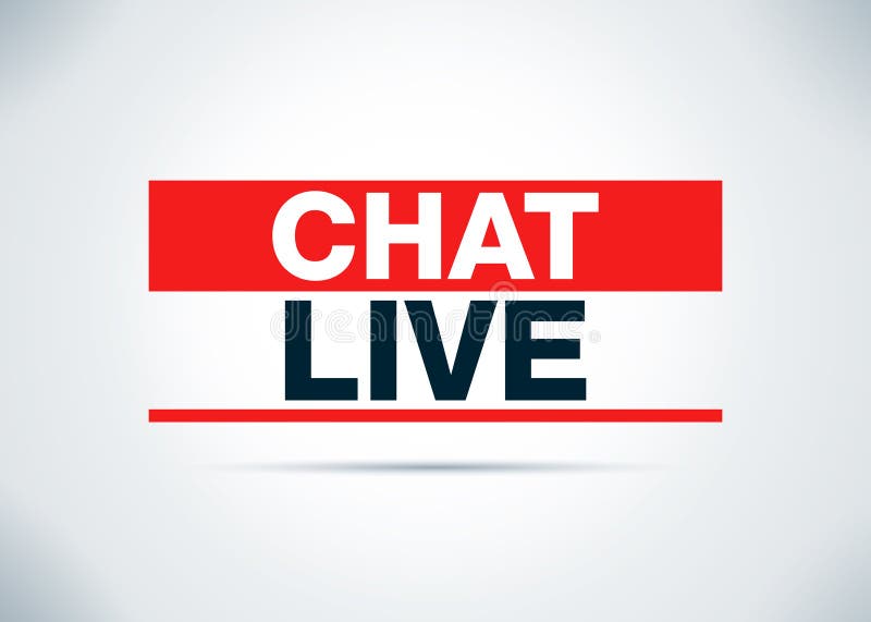 Chat Live Abstract Flat Background Design Illustration Stock ...