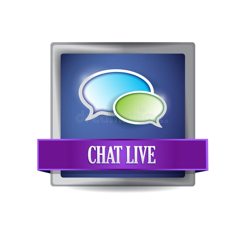 Live Chat Illustration Design Stock Illustration - Illustration of ...