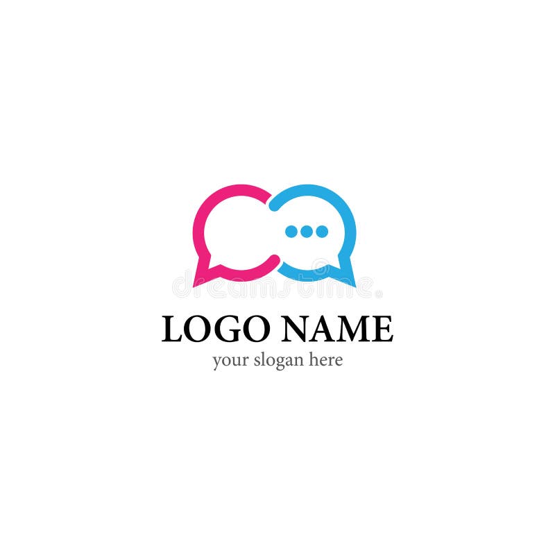 Chat logo vector icon stock illustration. Illustration of shape - 191066484