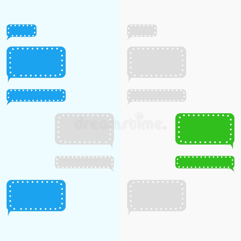 Chat Message Bubble for Apps or Websites Stock Vector - Illustration of ...