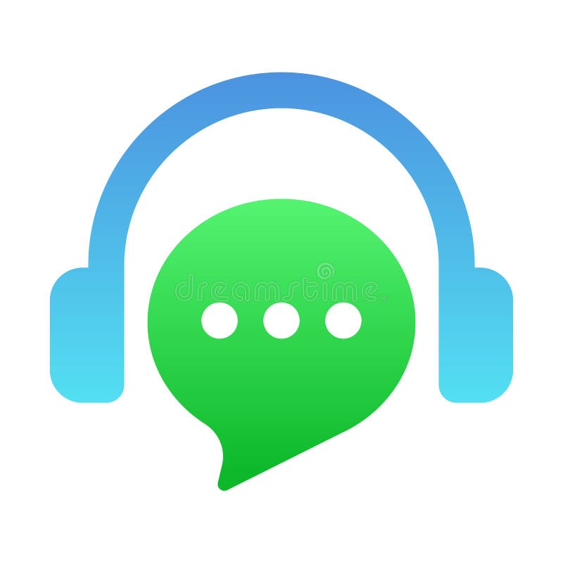 Chat Message Bubbles Icon. Hotline Support Service Vector Illustration ...