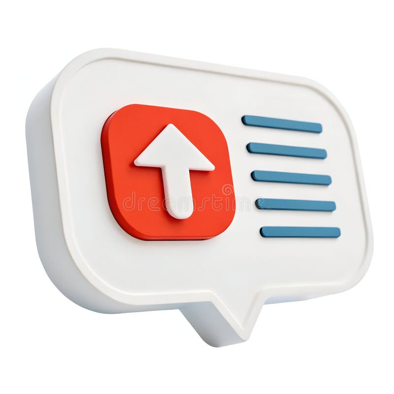 Chat Message Comment Icon for Social Media Stock Illustration ...