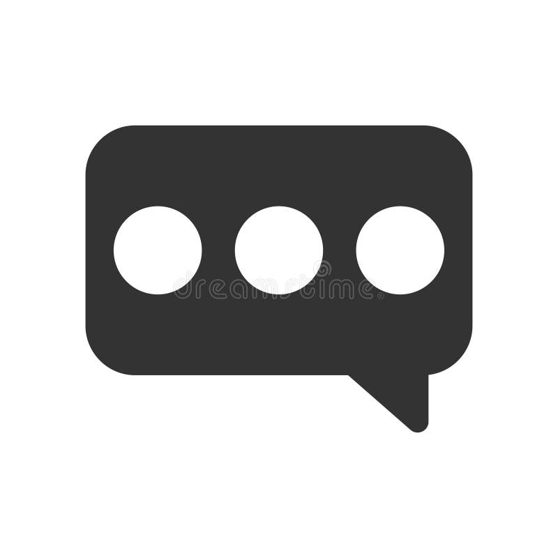 Chat, message icon stock vector. Illustration of sign - 174927884