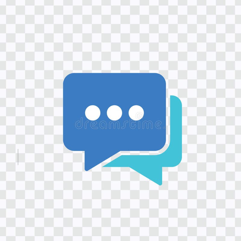 Chat Message Icon, Talk Bubble Speech Logo, Chat on Line Symbol. Stock ...