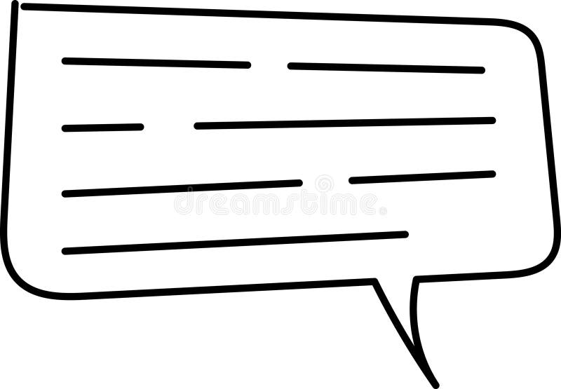 Chat Message Line Icon Set. Speech Bubble, Dialogue, Chatting Box ...
