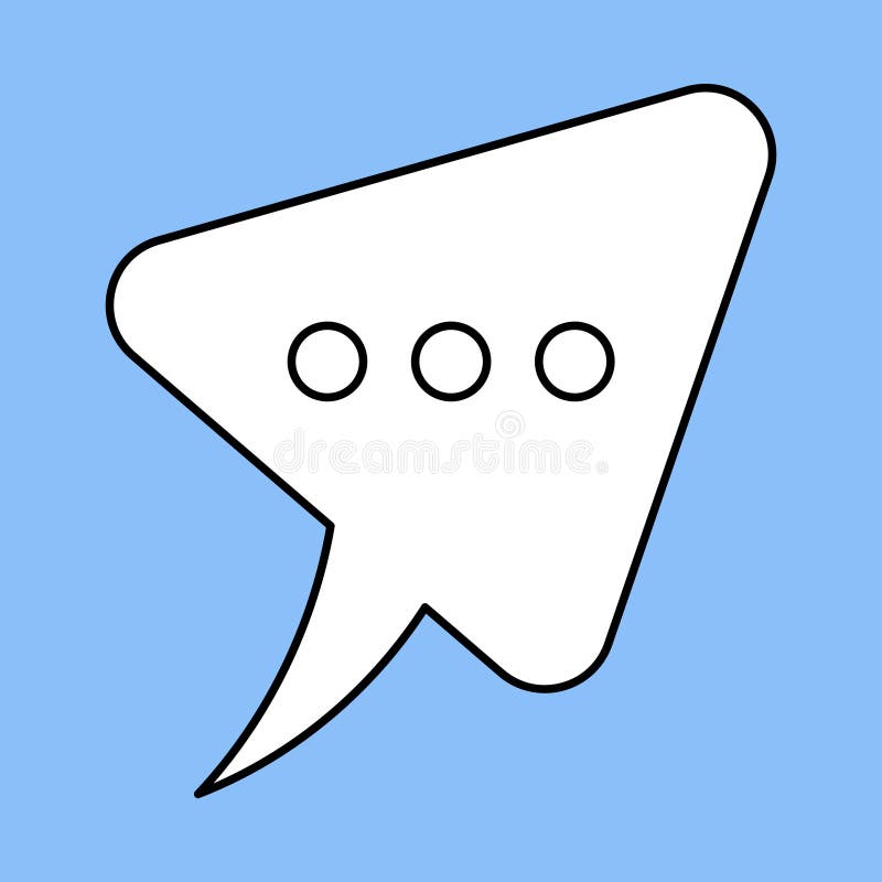 Chat Message Line Icon Set. Speech Bubble, Dialogue, Chatting Box ...
