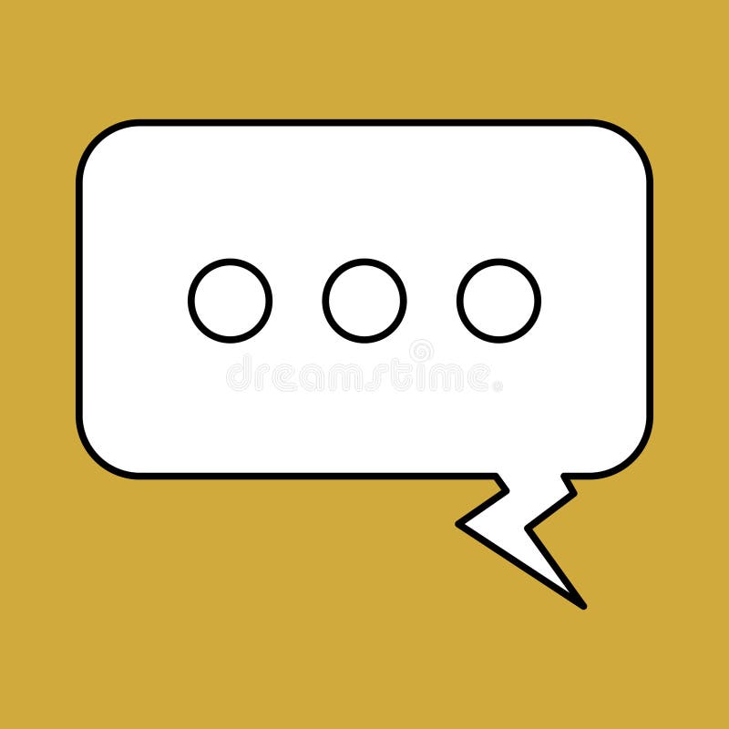 Chat Message Line Icon Set. Speech Bubble, Dialogue, Chatting Box ...