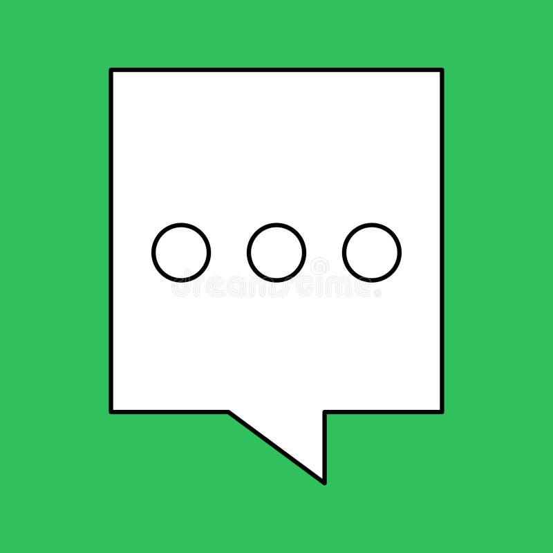 Chat Message Line Icon Set. Speech Bubble, Dialogue, Chatting Box ...