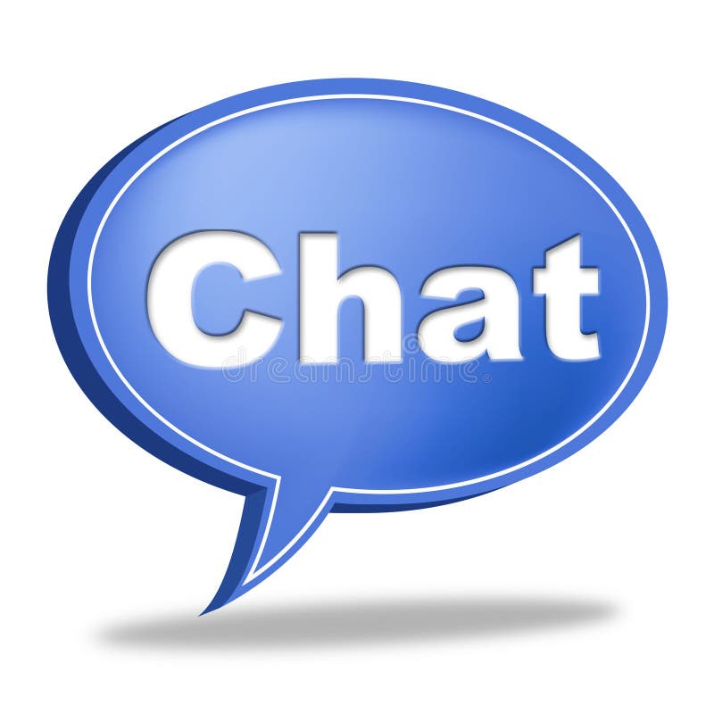 Chat Message Represents Communicate Networking and Call Stock ...