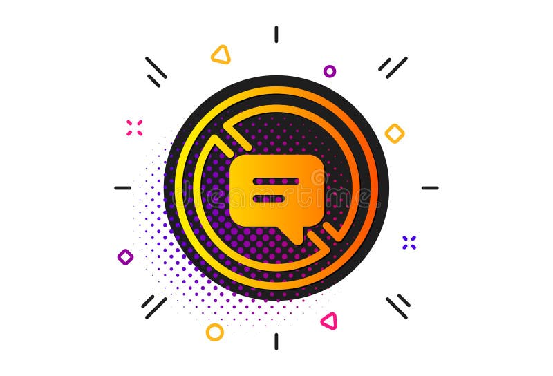 Stop Talking Icon. Chat Message or SMS. Vector Stock Vector ...