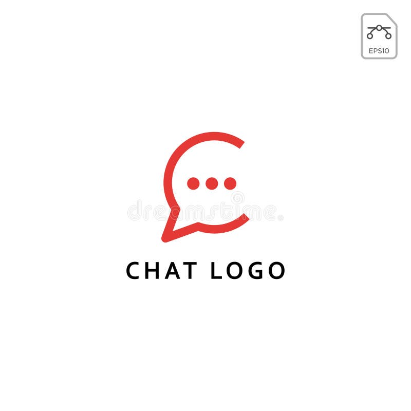 Chat Message, Speech, Conversation Logo or Icon Vector Isolated Stock ...