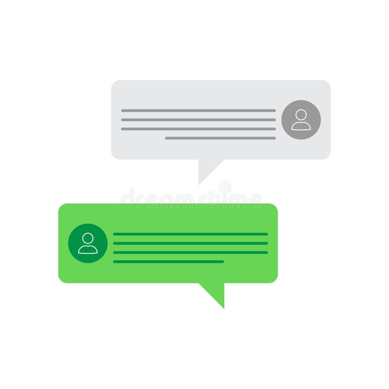 Chat Messages Notification on Smartphone Vector Illustration. Social ...