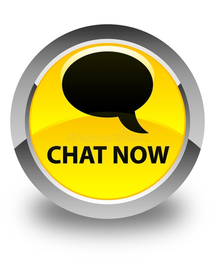 Chat Now Glossy Blue Round Button Stock Illustration - Illustration of ...