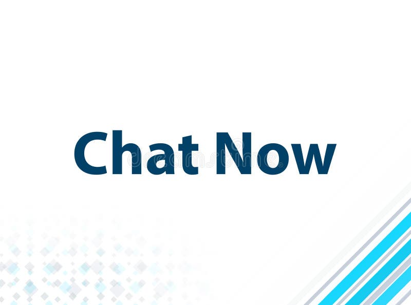 Chat Now Modern Flat Design Blue Abstract Background Stock Illustration ...