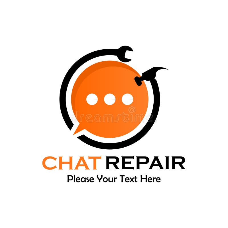 Chat repair logo stock vector. Illustration of corporate - 263881701