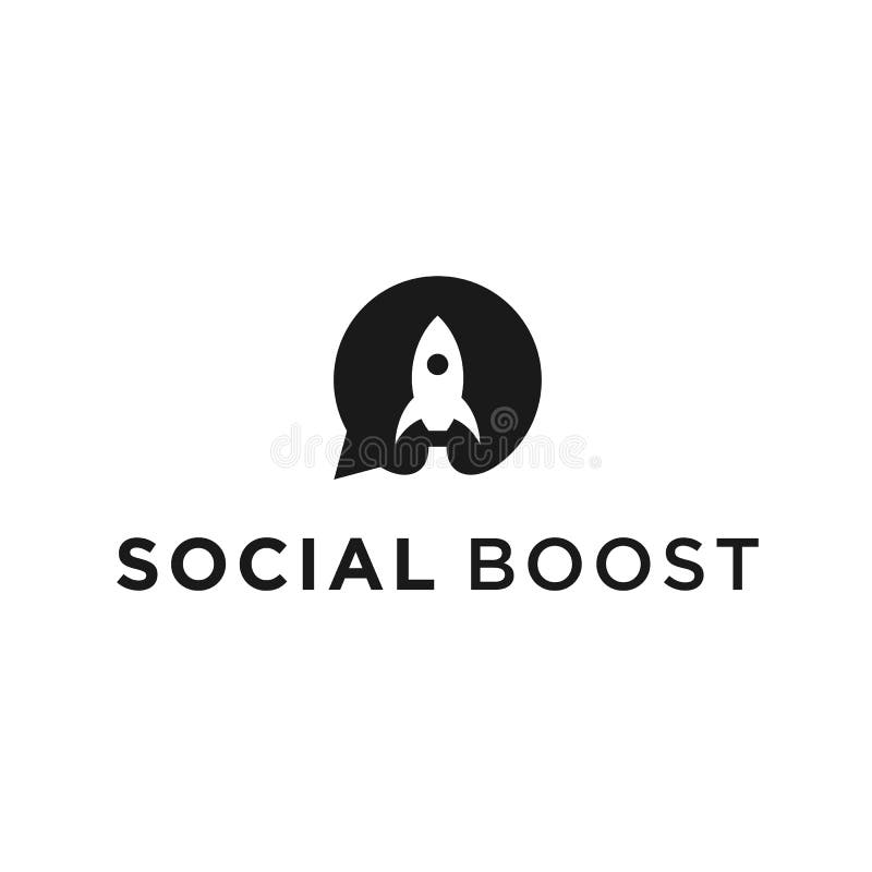 Chat Rocket Logo Design Vector Illustration Stock Vector - Illustration ...