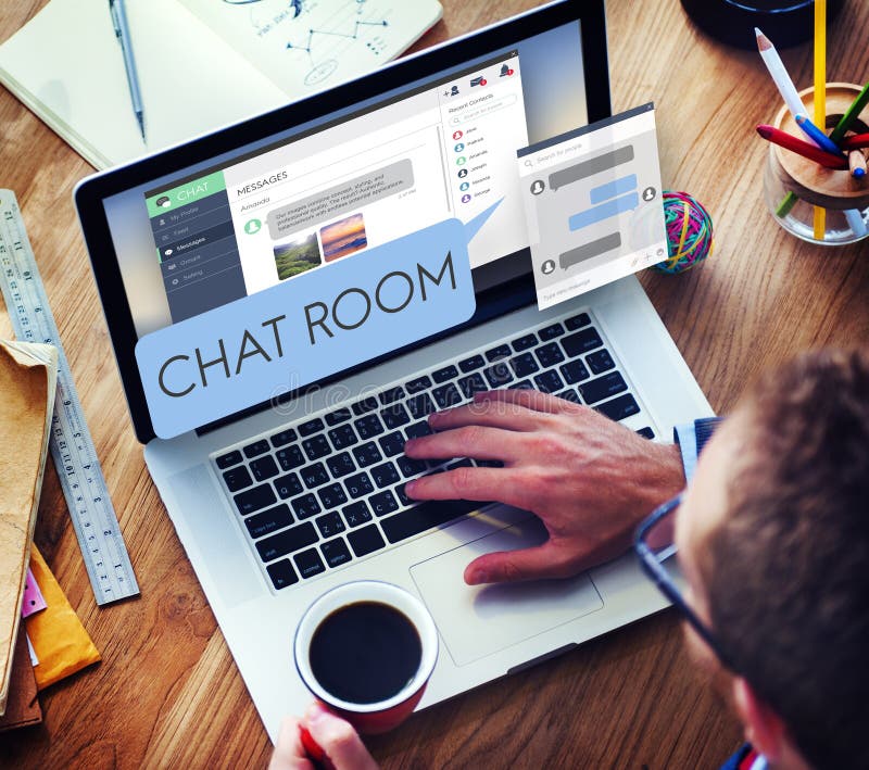 Chat Room Chatting Communication Connect Concept Stock Photo - Image of ...