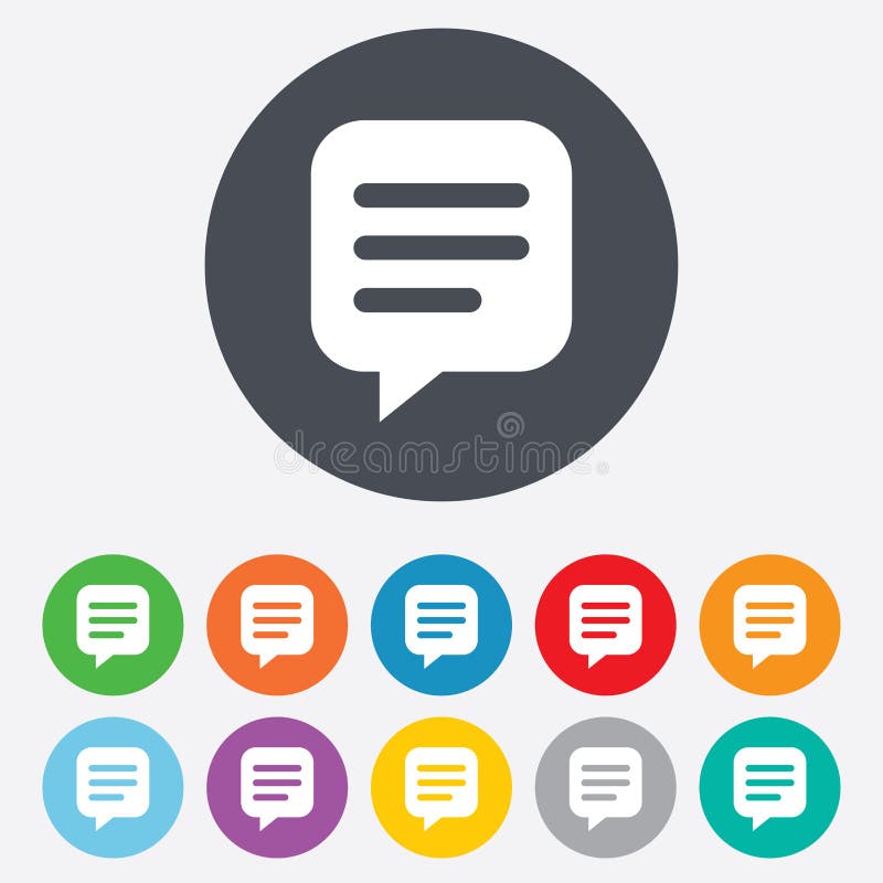 Chat and Instant Messaging Icons Stock Vector - Illustration of calling ...