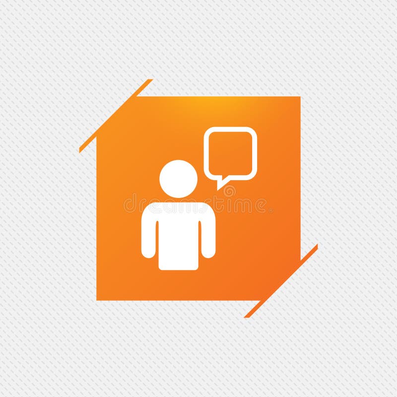 Chat Sign Icon. Speech Bubble Symbol Stock Illustration - Illustration ...