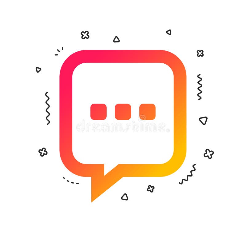 Chat Sign Icon. Speech Bubble Symbol. Vector Stock Vector ...