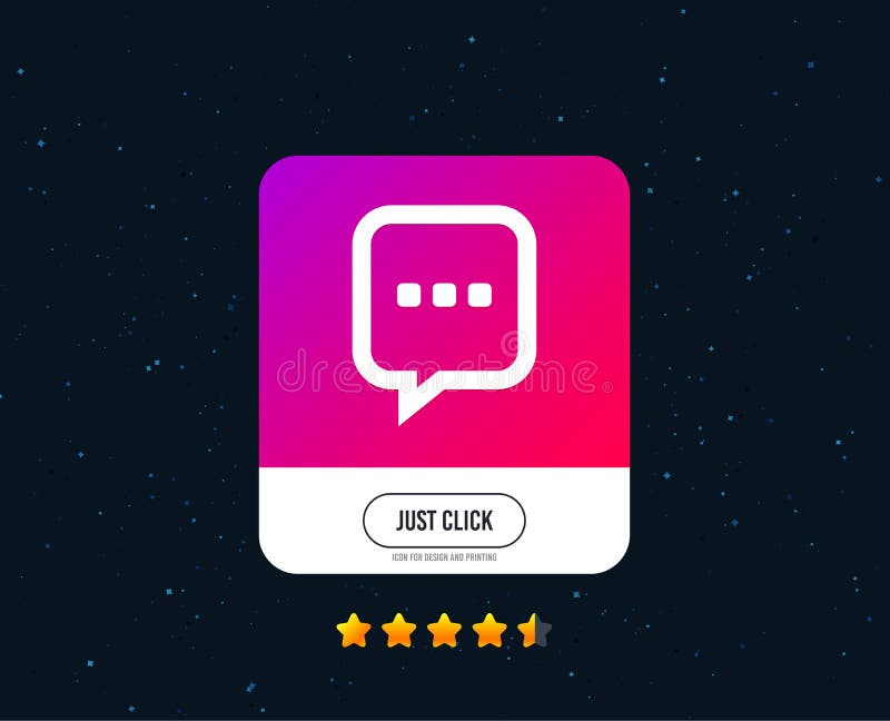 Chat Sign Icon. Speech Bubble Symbol. Vector Stock Vector ...