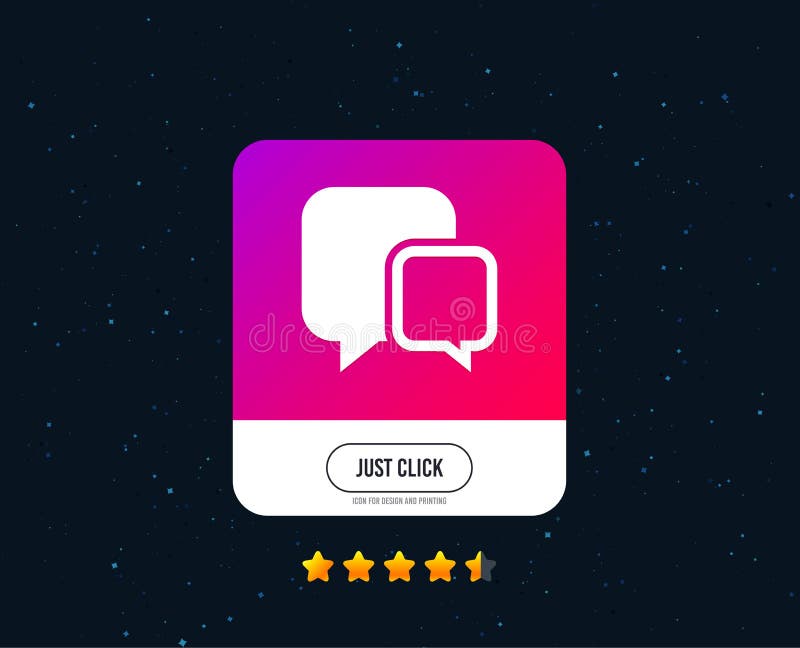 Chat Sign Icon. Speech Bubbles Symbol. Vector Stock Vector ...