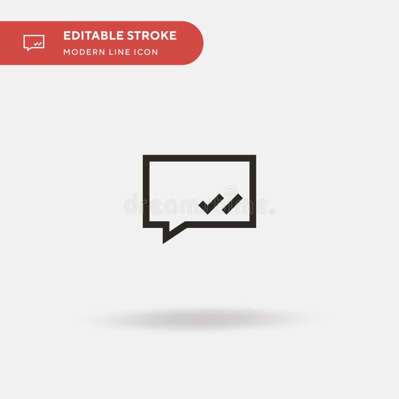 Chat Simple Vector Icon. Illustration Symbol Design Template for Web ...