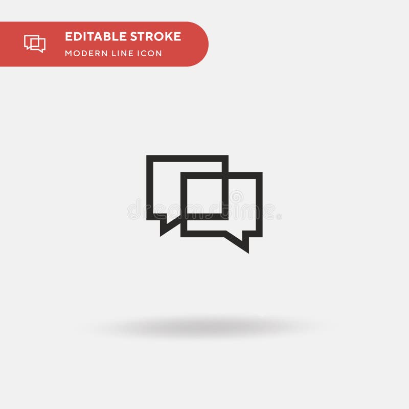 Chat Simple Vector Icon. Illustration Symbol Design Template for Web ...