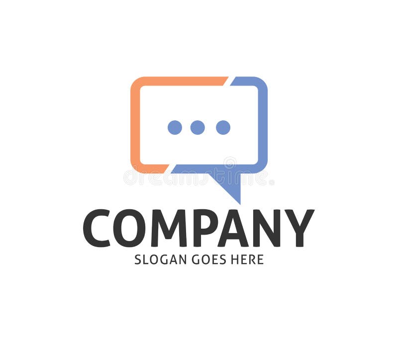 Chat Social Network Messaging Media Application Vector Logo Stock ...