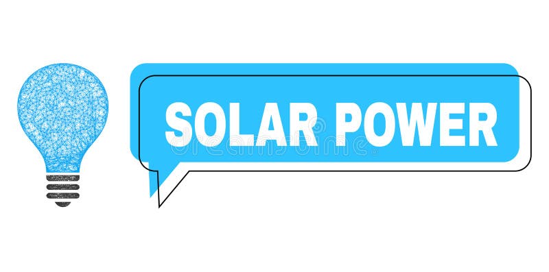 Solar in Bubble Letters on Yellow Background Stock Vector ...